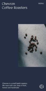 Chevron Coffee Roasters | SANKOU! sp | スマホ向けのWebデザインギャラリー･参考サイト集