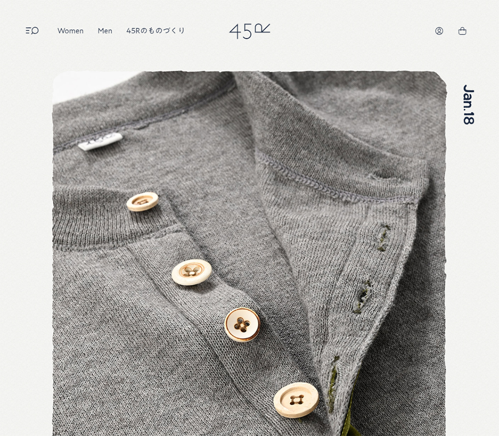 45R 公式サイト･オンラインストア | SANKOU! | Webデザインギャラリー･参考サイト集