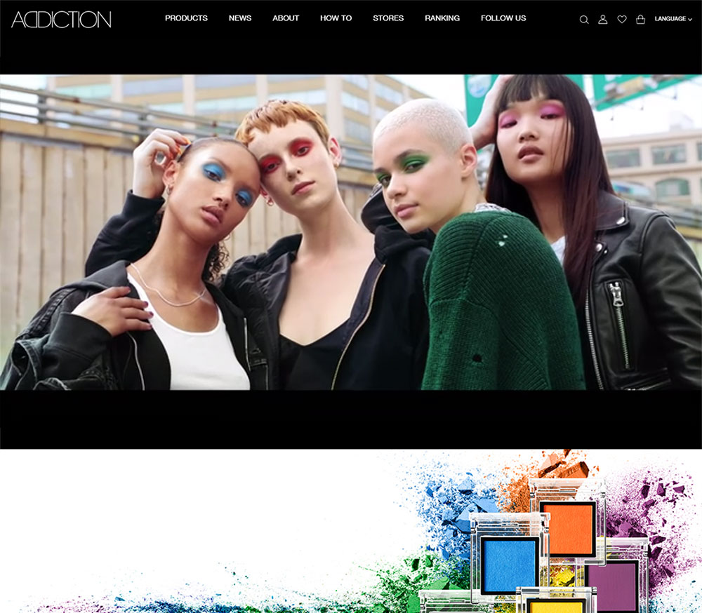 ADDICTION BEAUTY 公式オンラインショップ | SANKOU! | Webデザインギャラリー･参考サイト集