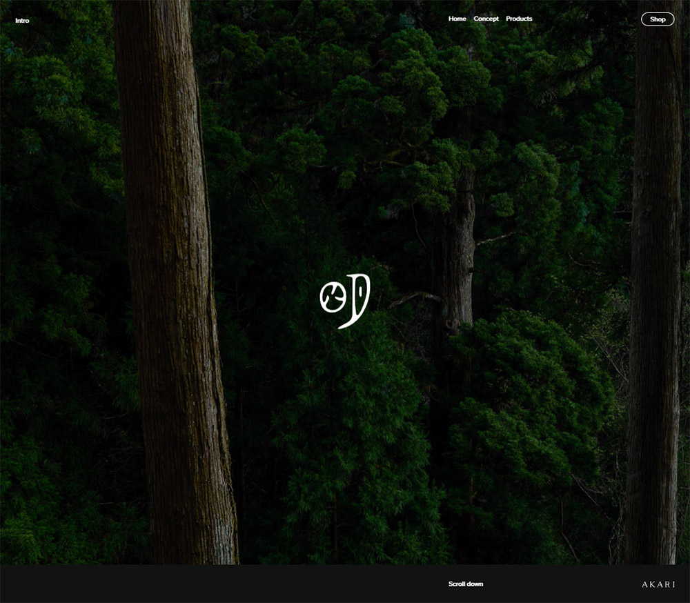 Akari | SANKOU! | Webデザインギャラリー･参考サイト集