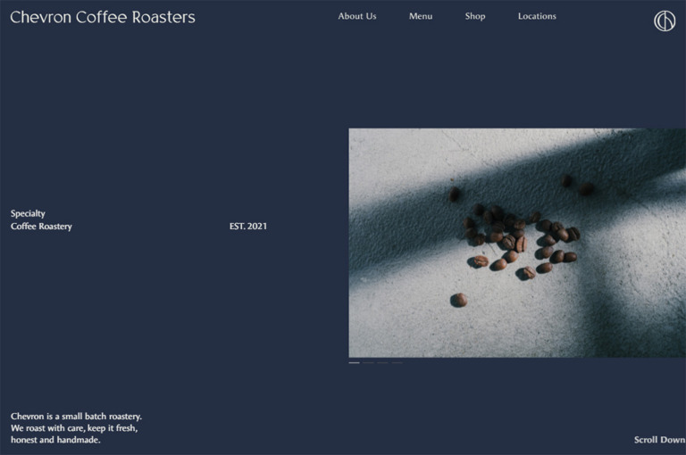 Chevron Coffee Roasters | SANKOU! | Webデザインギャラリー･参考サイト集