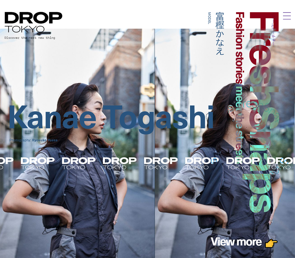 Droptokyo | SANKOU! | Webデザインギャラリー･参考サイト集