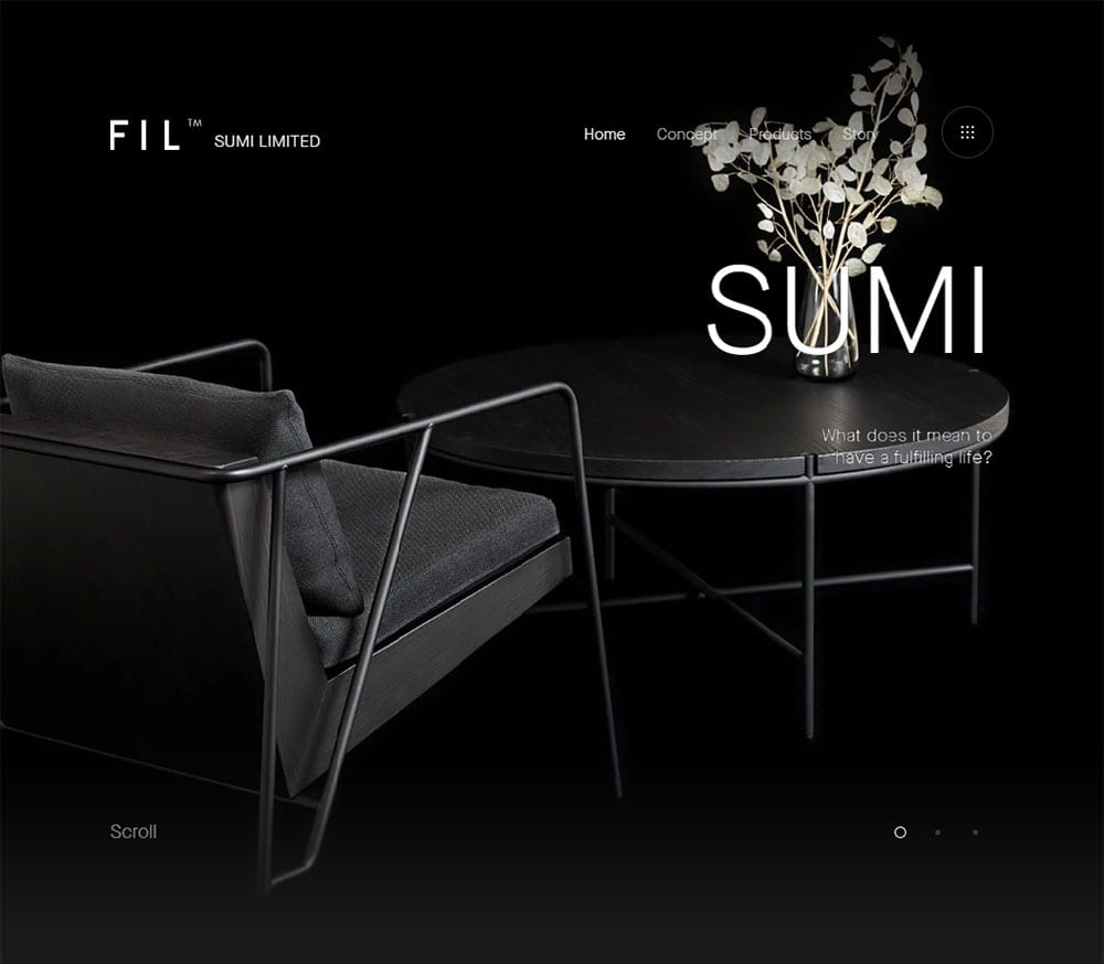 FIL – SUMI LIMITED | SANKOU! | Webデザインギャラリー･参考サイト集