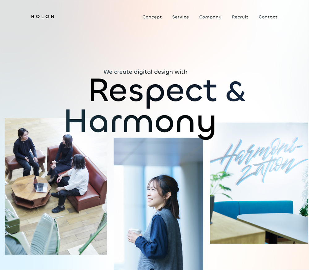 HOLON Inc. | SANKOU! | Webデザインギャラリー･参考サイト集