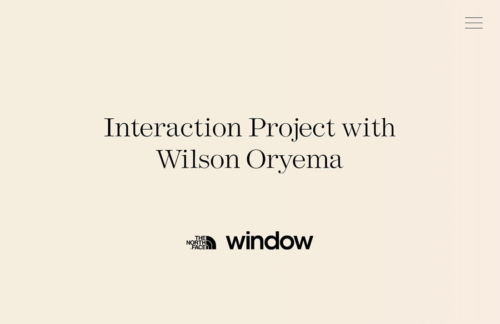 Interaction Project with Wilson Oryema | SANKOU! | Webデザインギャラリー･参考サイト集