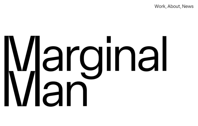 Marginal Man | SANKOU! | Webデザインギャラリー･参考サイト集