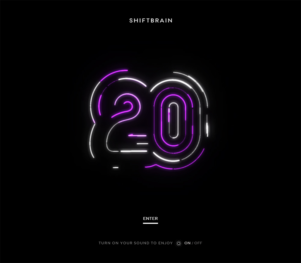 SHIFTBRAIN 20th | SANKOU! | Webデザインギャラリー･参考サイト集