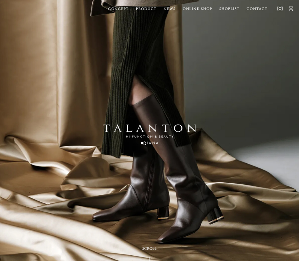 TALANTON by DIANA | SANKOU! | Webデザインギャラリー･参考サイト集