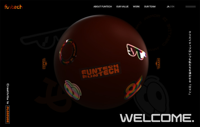 FunTech inc. | Creativity is “ROMAN” | SANKOU! | Webデザインギャラリー･参考サイト集