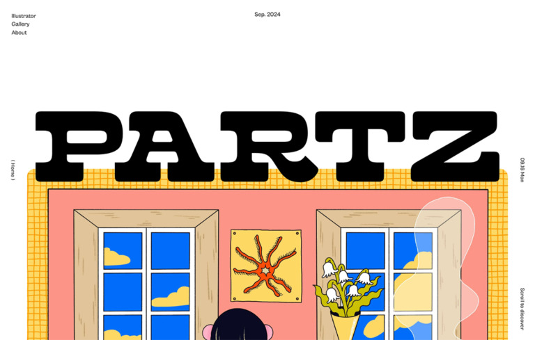 PARTZ | ヒカリナが運営するビジネスイラストポータルサイト | SANKOU! | Webデザインギャラリー･参考サイト集